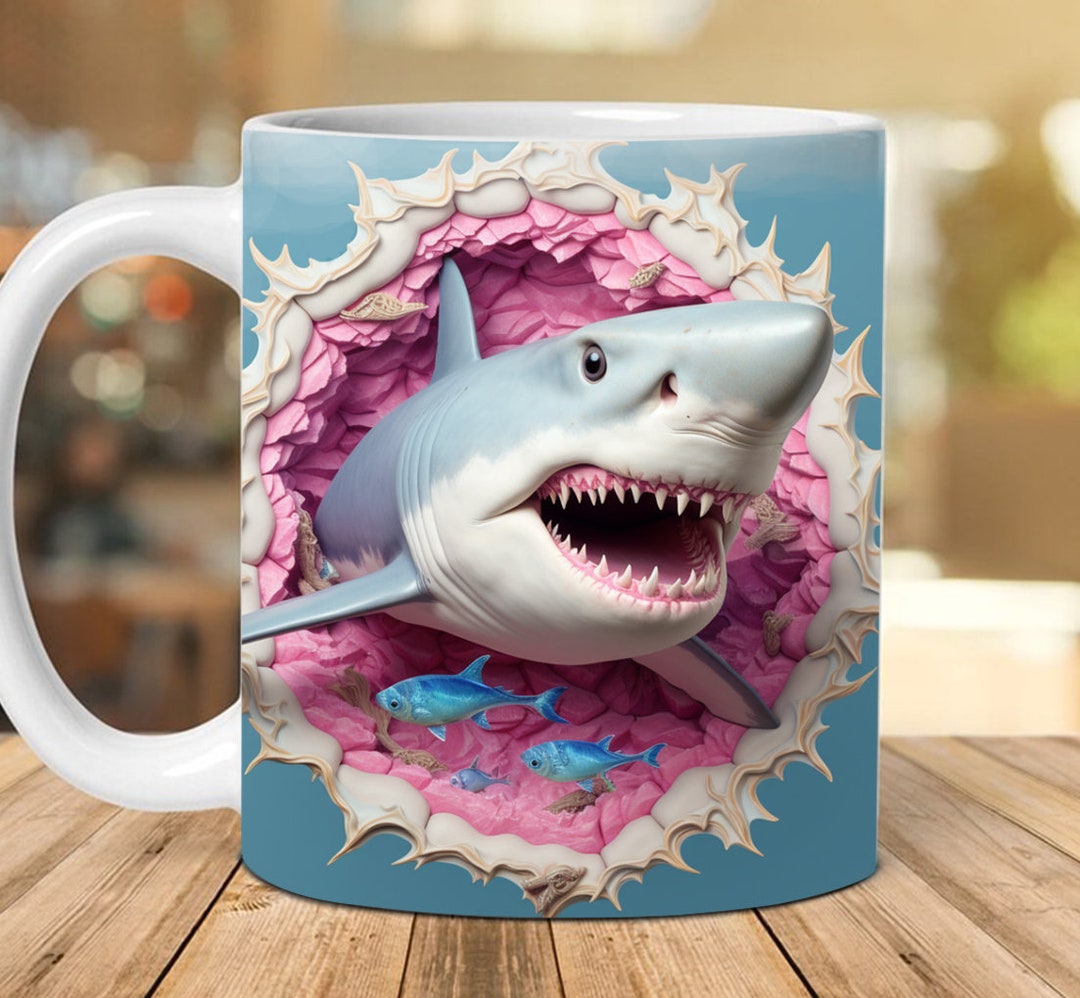 Poppy Shark Merchandise Baby Shark Family Coffee Mug 11oz - Poppy Shark ...