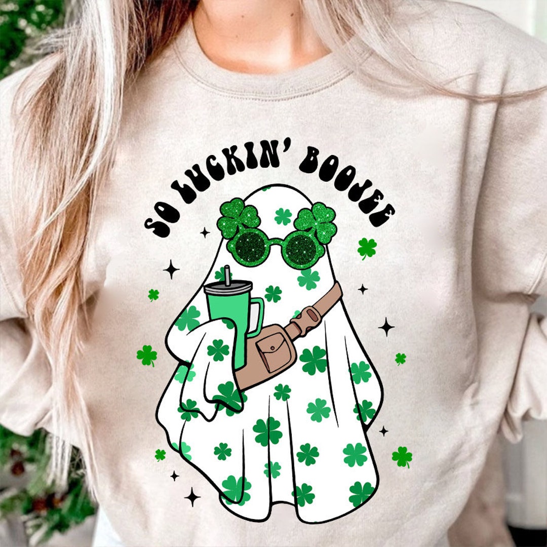 Clover Ghostie Spooky St. Patrick's Day Png, Ghostie Belt Bag Inspired ...