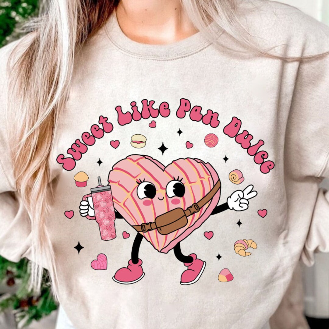 Sweet Like Pan Dulce Png, Valentines Conchas Png, Heart Conchas Png ...