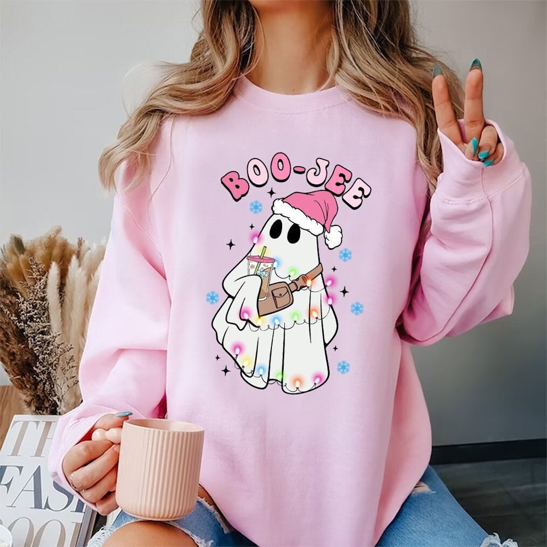 Ghost Dead Inside but Its Christmas Boojee PNG, Pink Bougie Ghost Iced ...