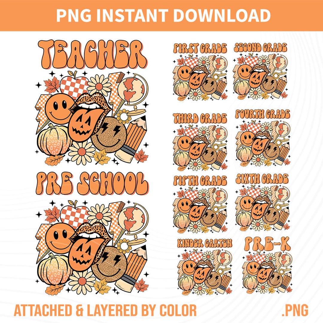 Teacher Png Retro Teacher Sublimation Design Sublimation - Etsy