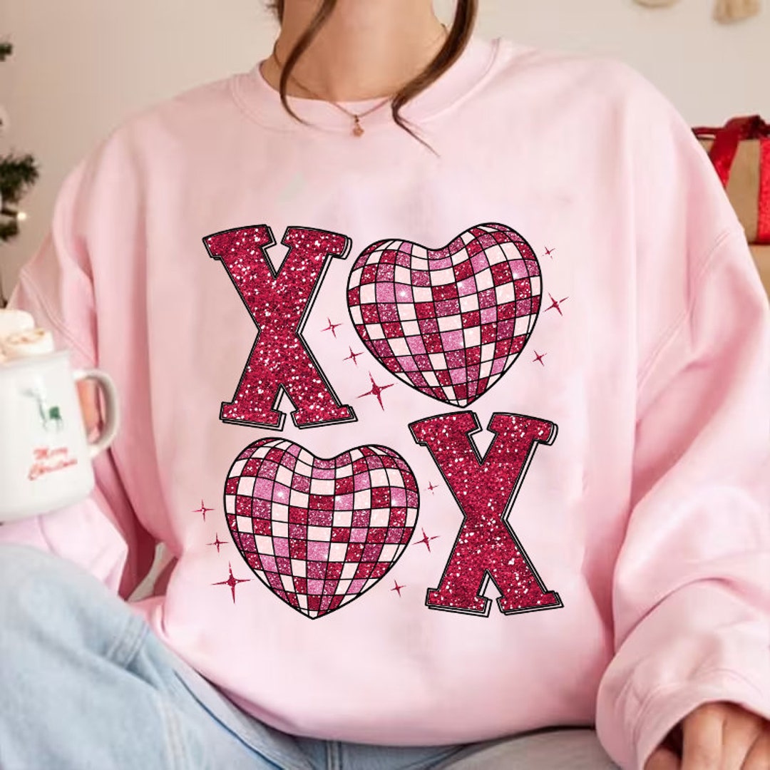 XOXO Valentine Glitter Png, Heart Valentine Png, Valentines Day ...