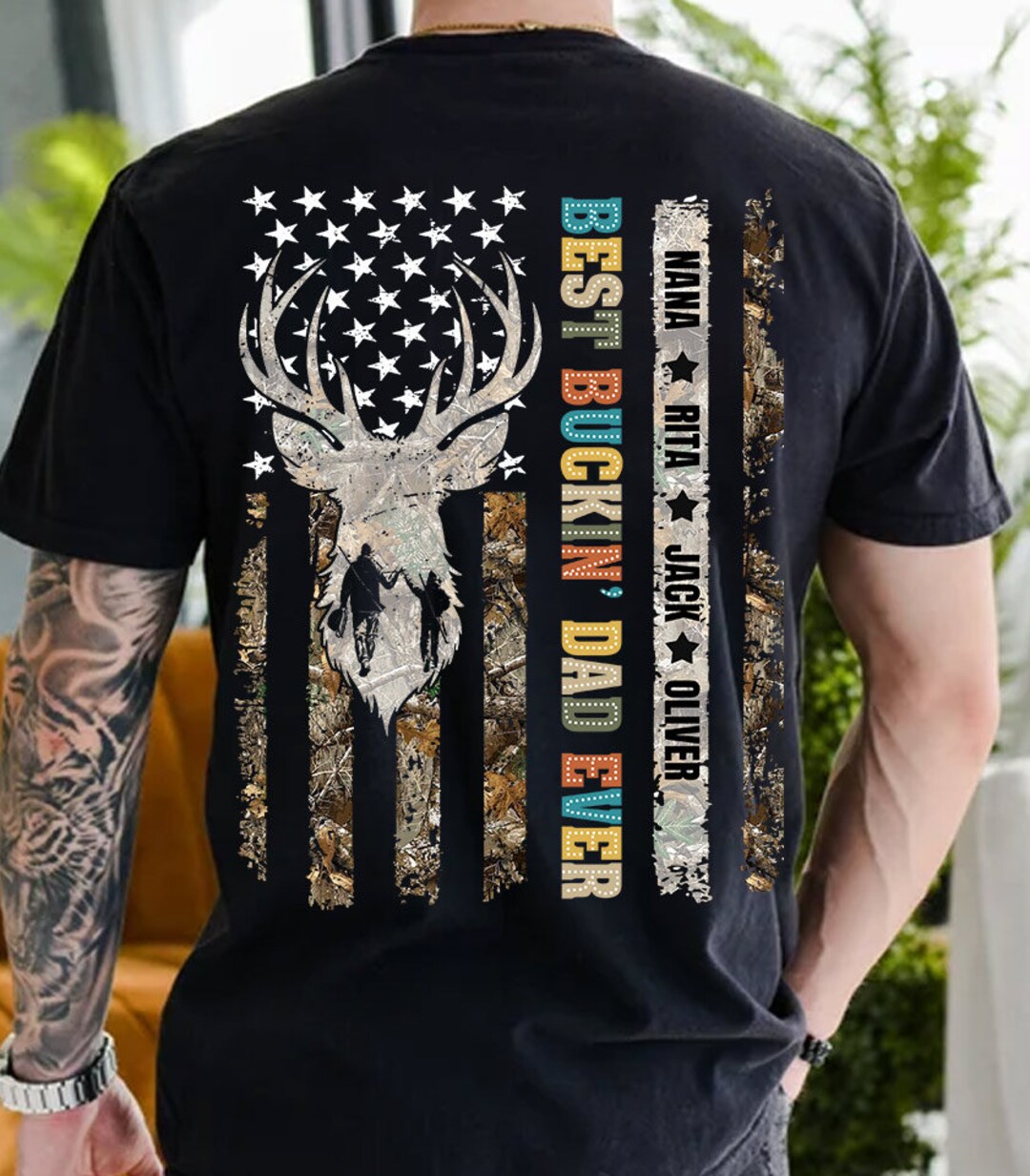 Hunter Dad Png, Dad With Kids Names Png, Deer Hunting Png, Hunter Dad ...