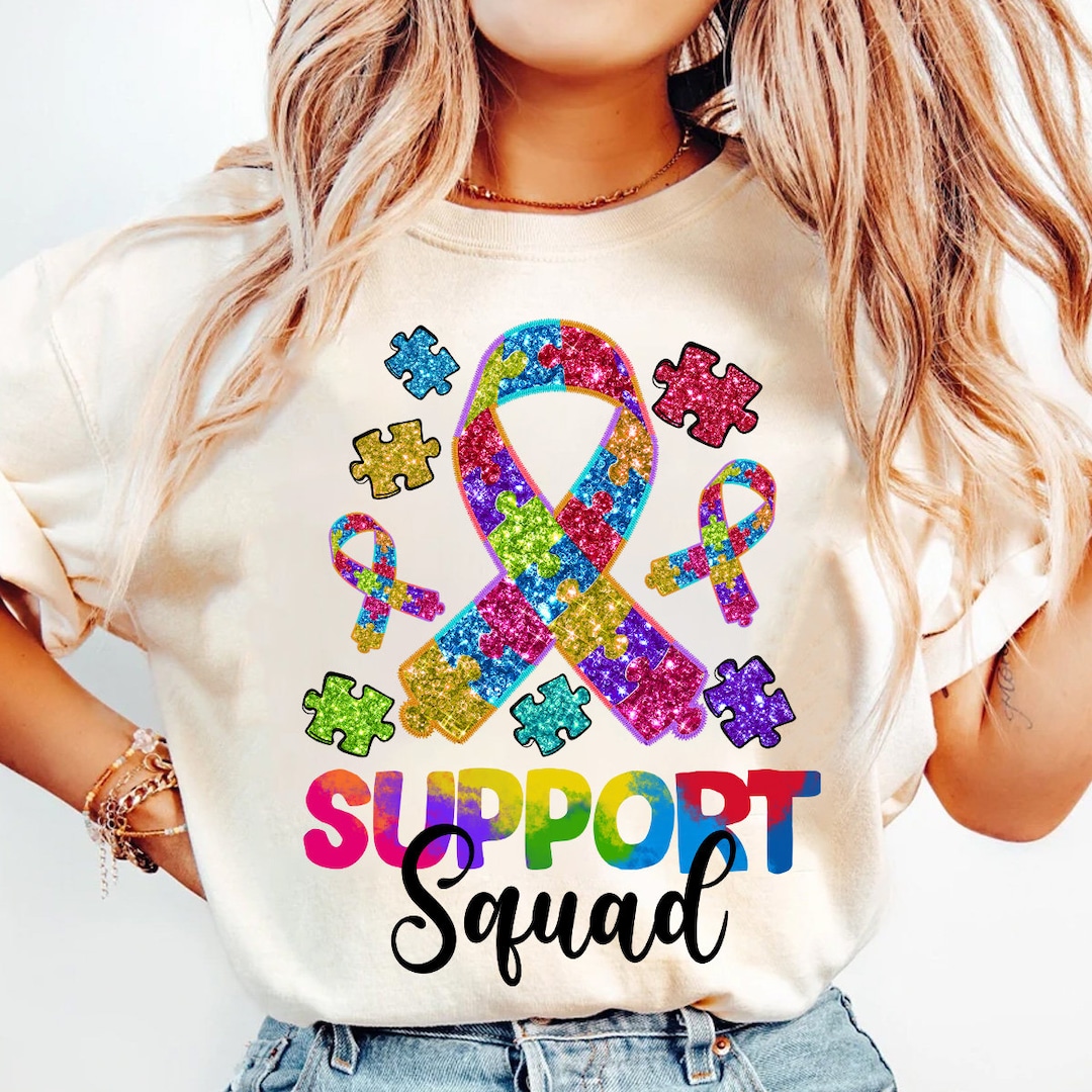 Support Squad Autism Png, Autism Awareness Png, Family Autism Support ...