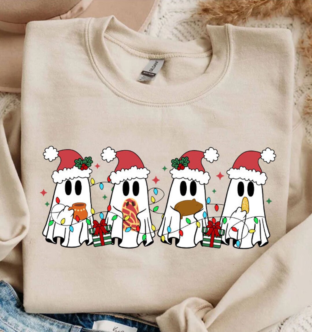 Pantasmas Ghost Christmas PNG, Santa Conchas PNG, Concha Png, Pan Dulce ...