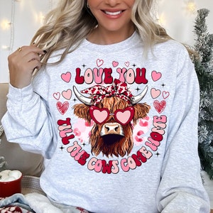 Heifer Valentine Png, Highland Cow Valentine Png, Valentine Day Western ...