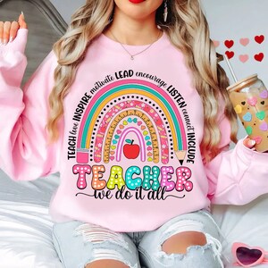 Teacher Rainbow Png, Dalmatian Dots Png, Back to School Png, Teacher ...