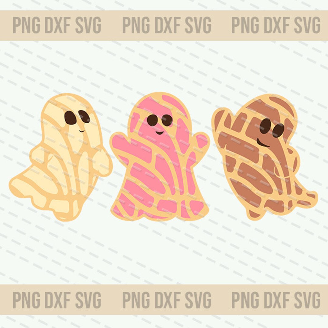 Spooky Conchas PNG SVG, Mexican Conchas Ghost, Halloween Svg Png, Halloween Cricut Files ...