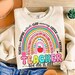 Teacher Rainbow Png, Dalmatian Dots Png, Back to School Png, Teacher ...