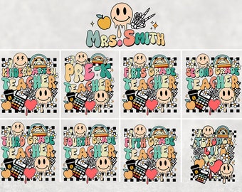 Retro Back to School Png Bundle Teacher Svg Bundle, Retro School Png ...