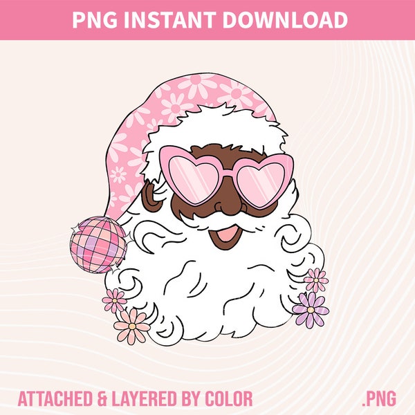 Preppy Santa Png - Etsy