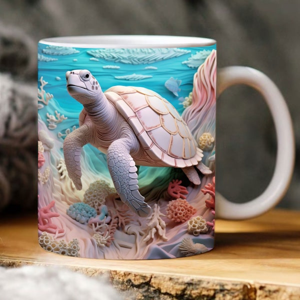 Turtle Mug - Etsy