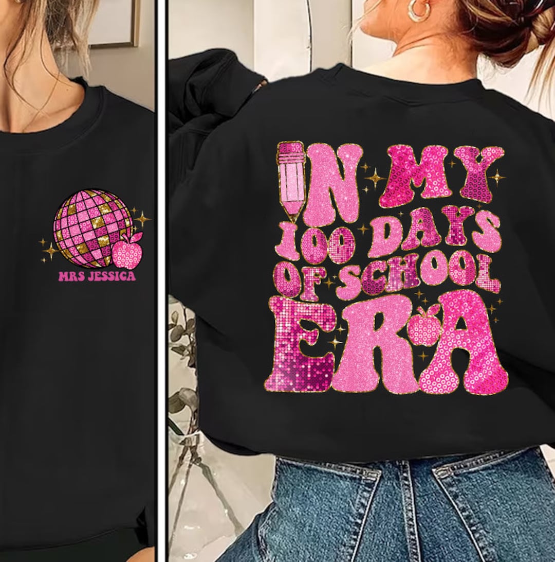 In My 100 Days of School Era PNG, 100 Days of School Celebration ...