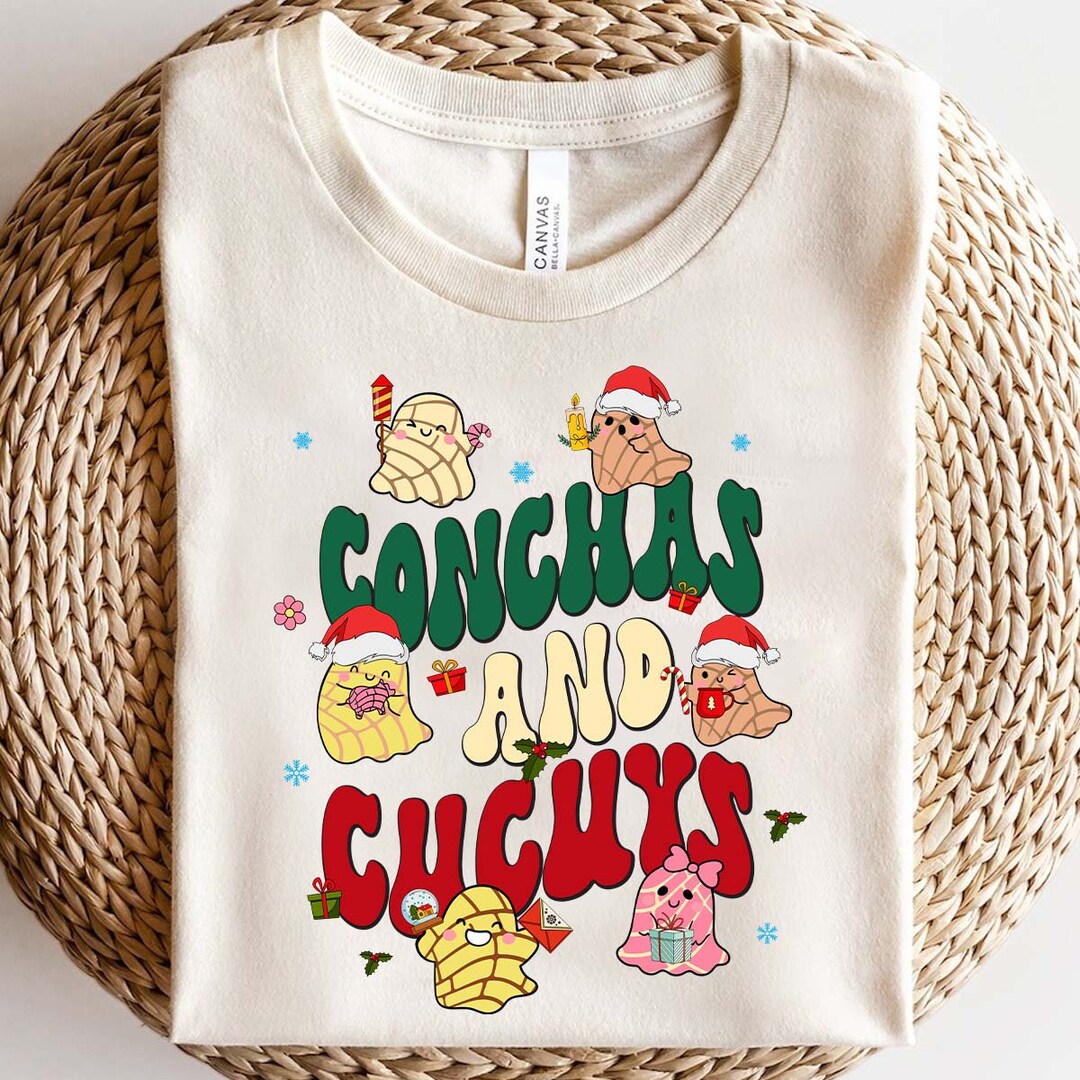 Conchas and Cucuys Ghost Christmas PNG, Santa Conchas PNG, Concha Png ...