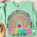 Teacher Rainbow Png, Dalmatian Dots Png, Back to School Png, Teacher ...