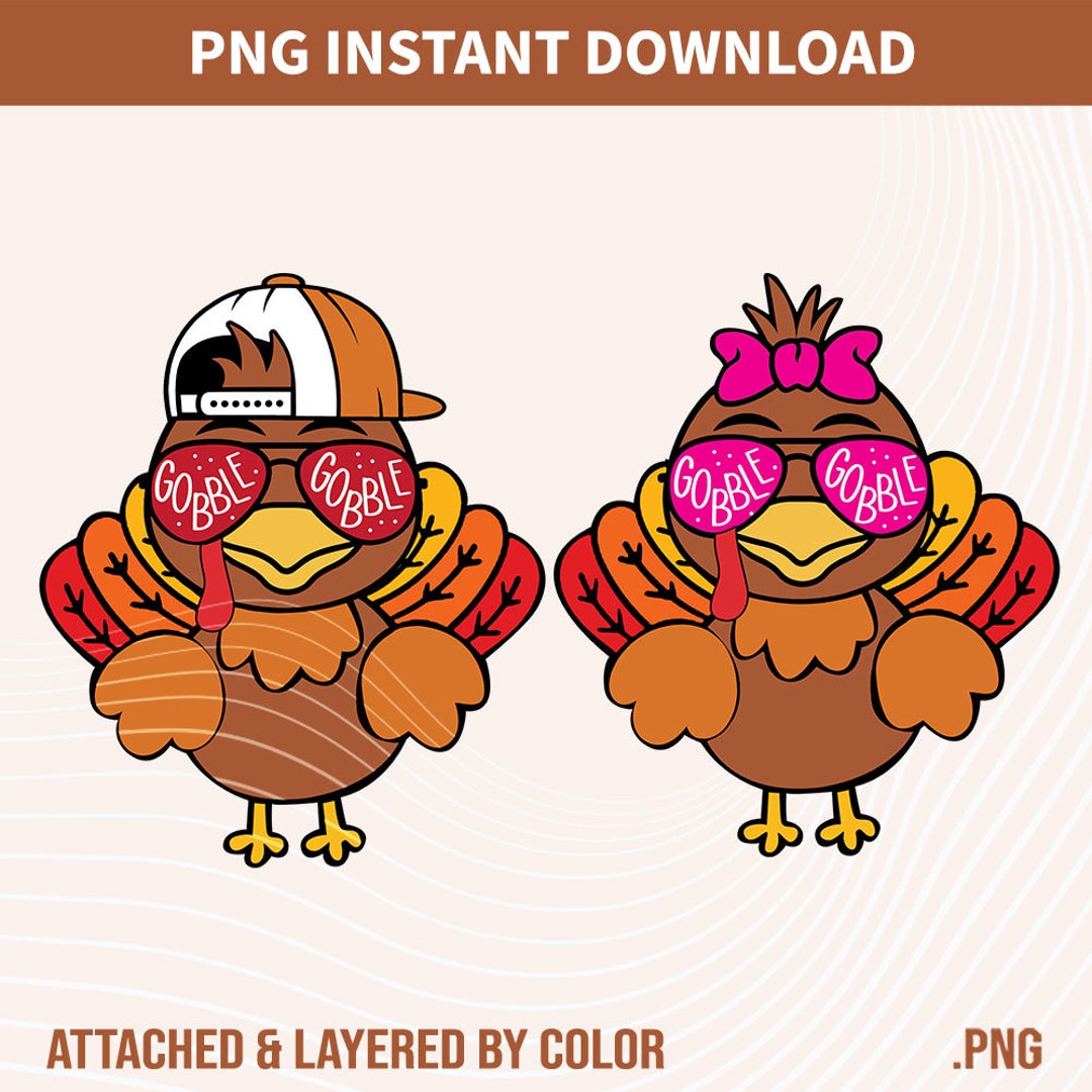 Kids Turkey Png, Cute Turkey Png, Baby Turkey Png, Girl Thanksgiving ...