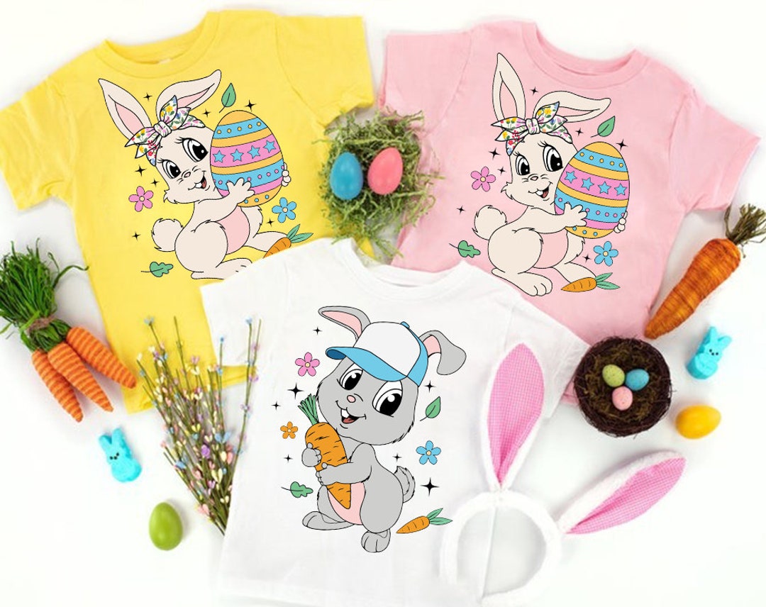 Easter Bunny Girl/boy Png, Retro Bunny Girl &boy Png, Easter Bunny Png ...