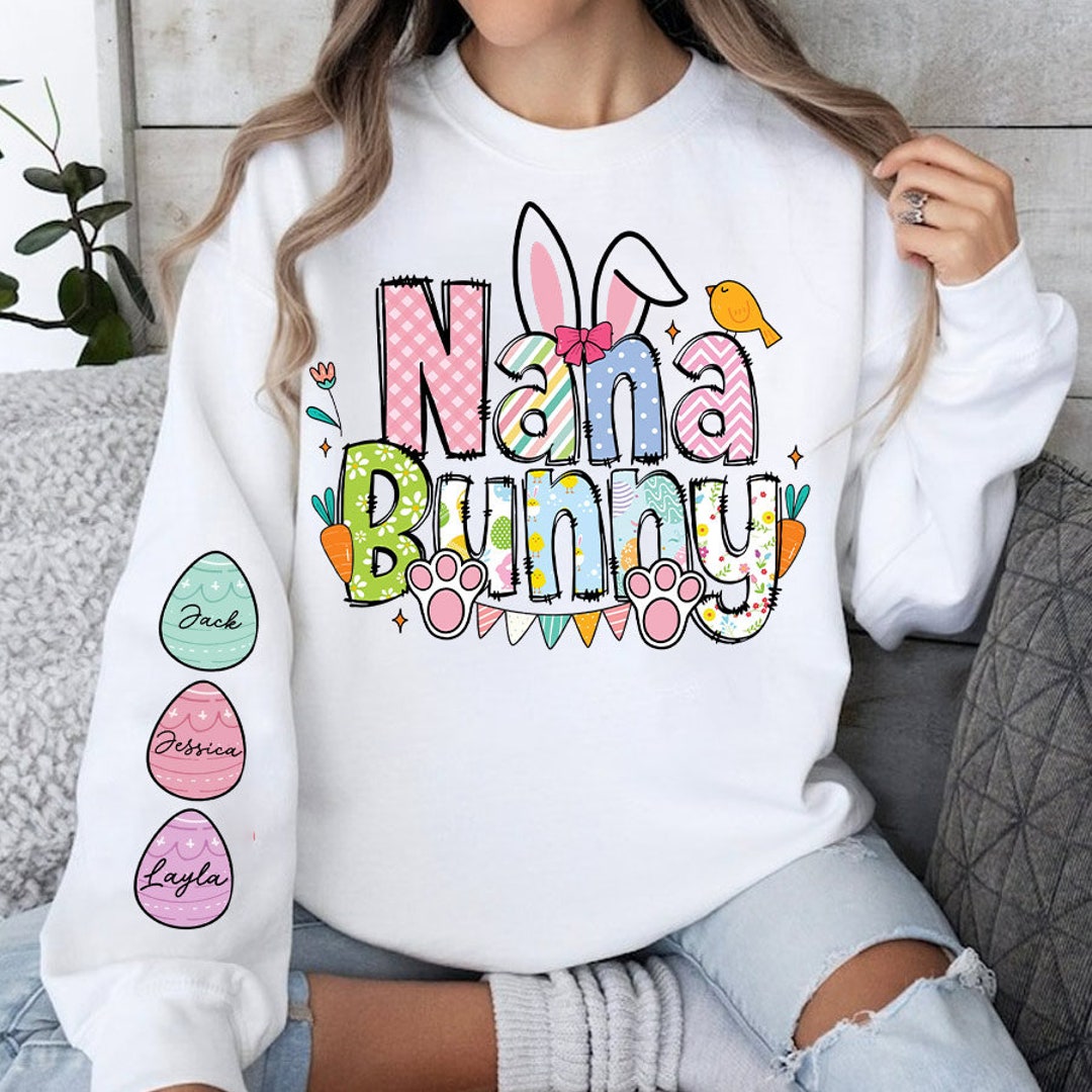 Easter Nana Bunny Mini Bunny Retro Sublimation Vintage Cheetah Easter ...