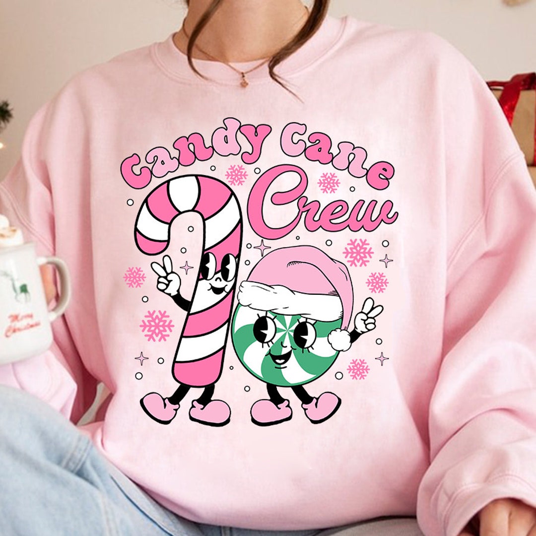 Candy Cane Crew Png, Retro Christmas Png, Candy Cane Png, Kids ...