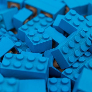 DIY Rocket Kit - Build With Color Wood Bricks - Etsy