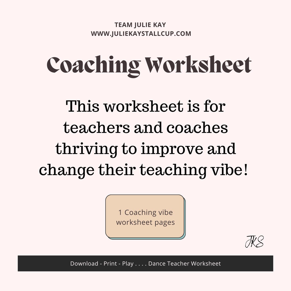 Coaching Worksheet -teaching Worksheet- Coaching Style - Etsy