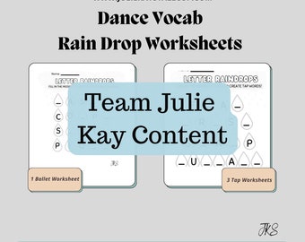 Cookie Themed Dance Class Tools Print and Use - Etsy