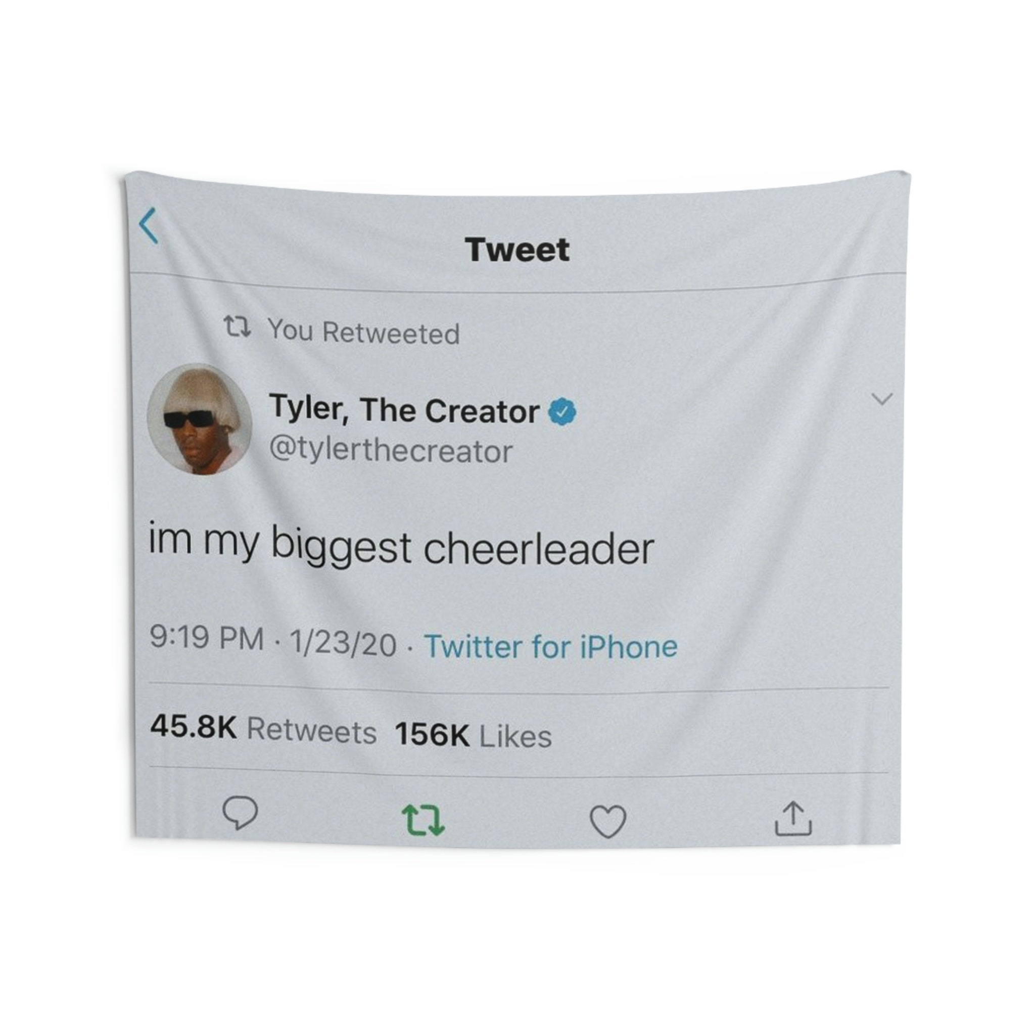Tyler, the Creator Tweet, Indoor Wall Tapestries, Home Decor, Room ...
