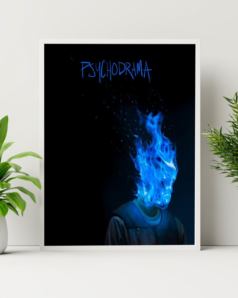 Dave Psychodrama Album Poster Printable Vintage Wall Art Room Decor ...