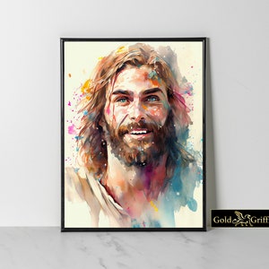 Jesus Painting, Christ Portrait, Laughing Christ Digital Painting ...