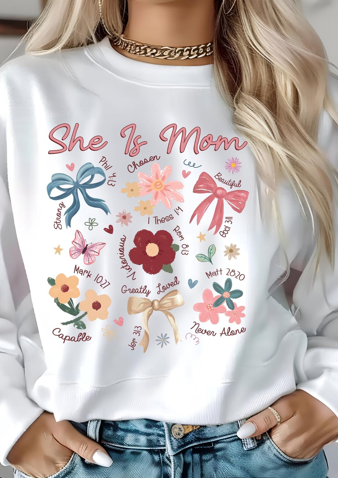 Baby OWALA BOW Mama PNG With Delicate Florals - Perfect Gift for New ...