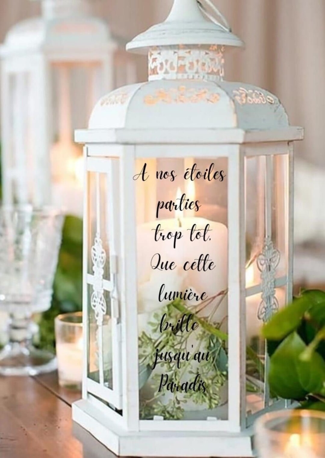 Lantern Stickers, Baptism, Birthday, Wedding, Table Decoration ...