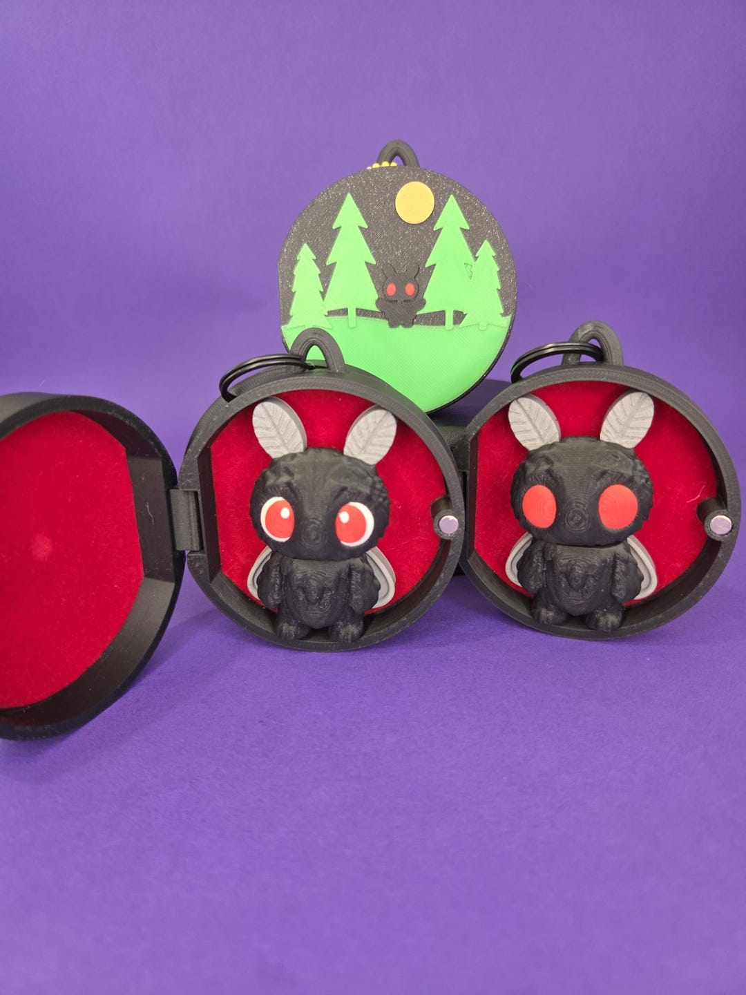 Mothman Flexi Locket Box | 3D Printed Collectible | Display Box With ...