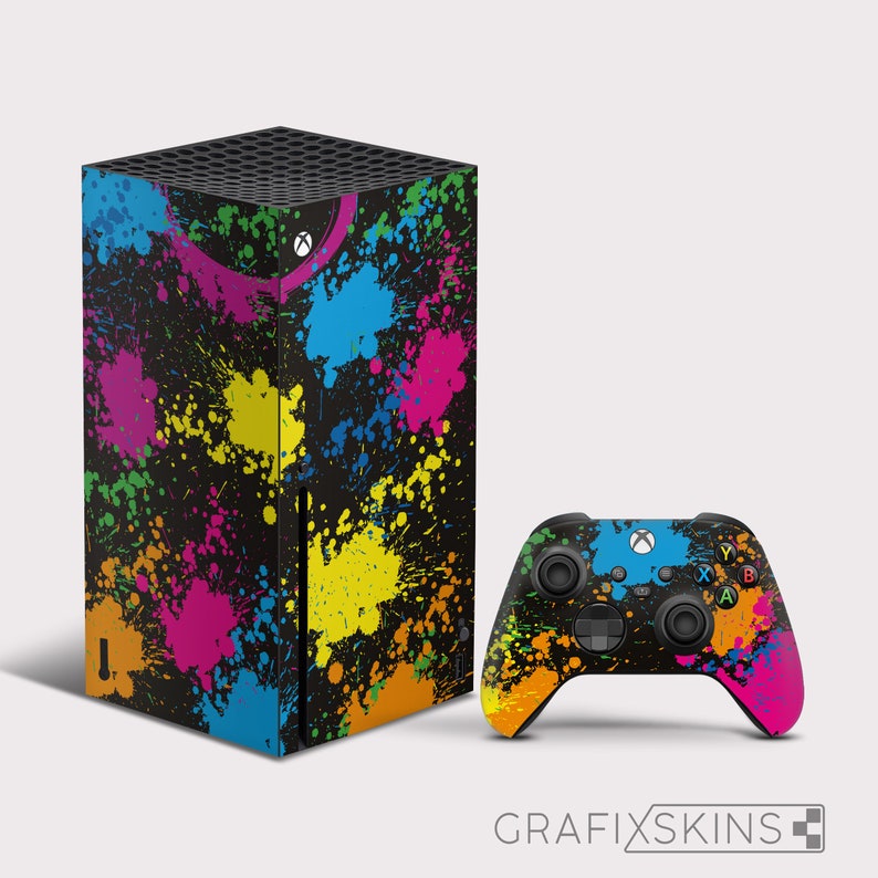 Paint Spatter - Grafixskins.co.uk Console Skin to Fit XBOX Series X ...