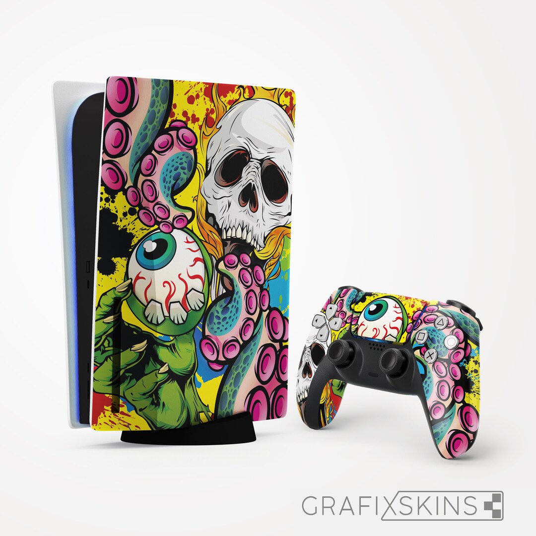 Skulls Bones Grafixskins.co.uk Console Skin Vinyl Stickers to Fit ...