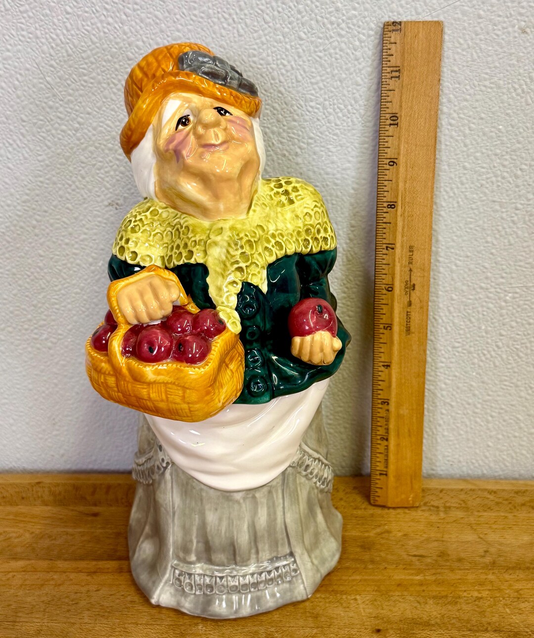 Vintage Sigma Taste Setter "millicent" Ceramic Cookie Jar Little Old ...