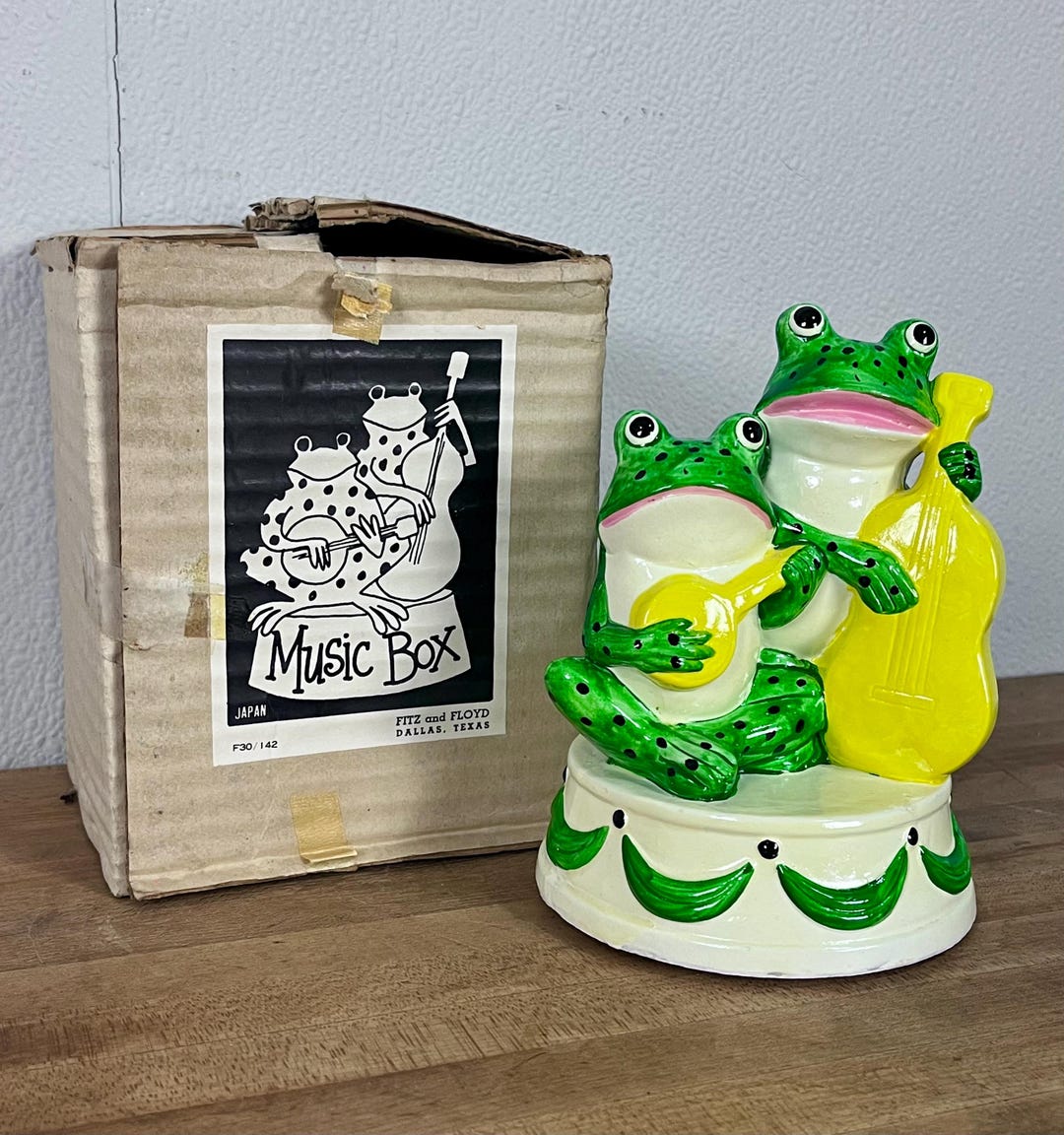 Rare-vintage Fitz and Floyd "country Band" Musical Box, Featuring Two ...