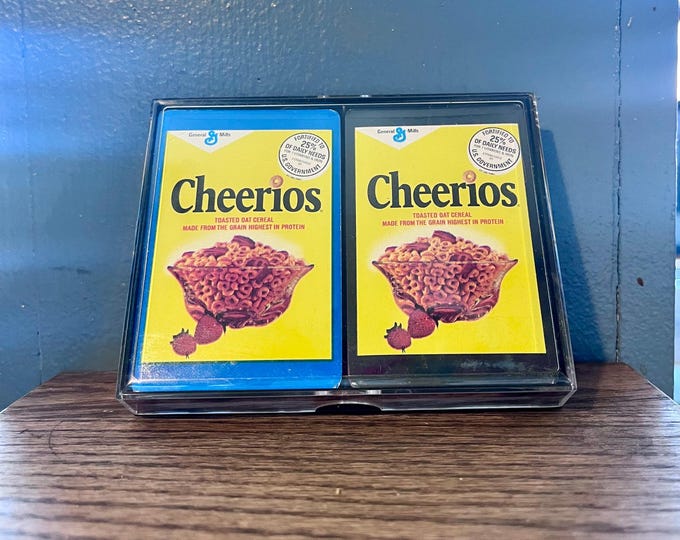 Cheerios Playing Cards: Cereal Box Design, Collectible Decks - Etsy