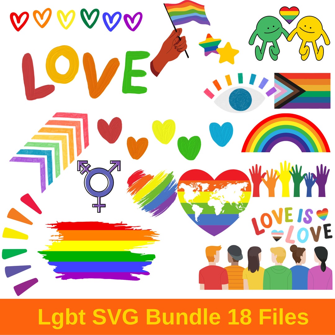 Lgbt Svg Bundles Gay Pride Svg Lgbt Png Files Lesbian Svg Lgbt Svg
