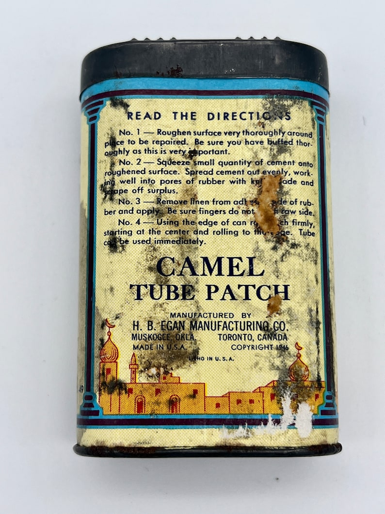 Vintage Camel Worlds Best Tube Patch tube Patch Container W/ - Etsy