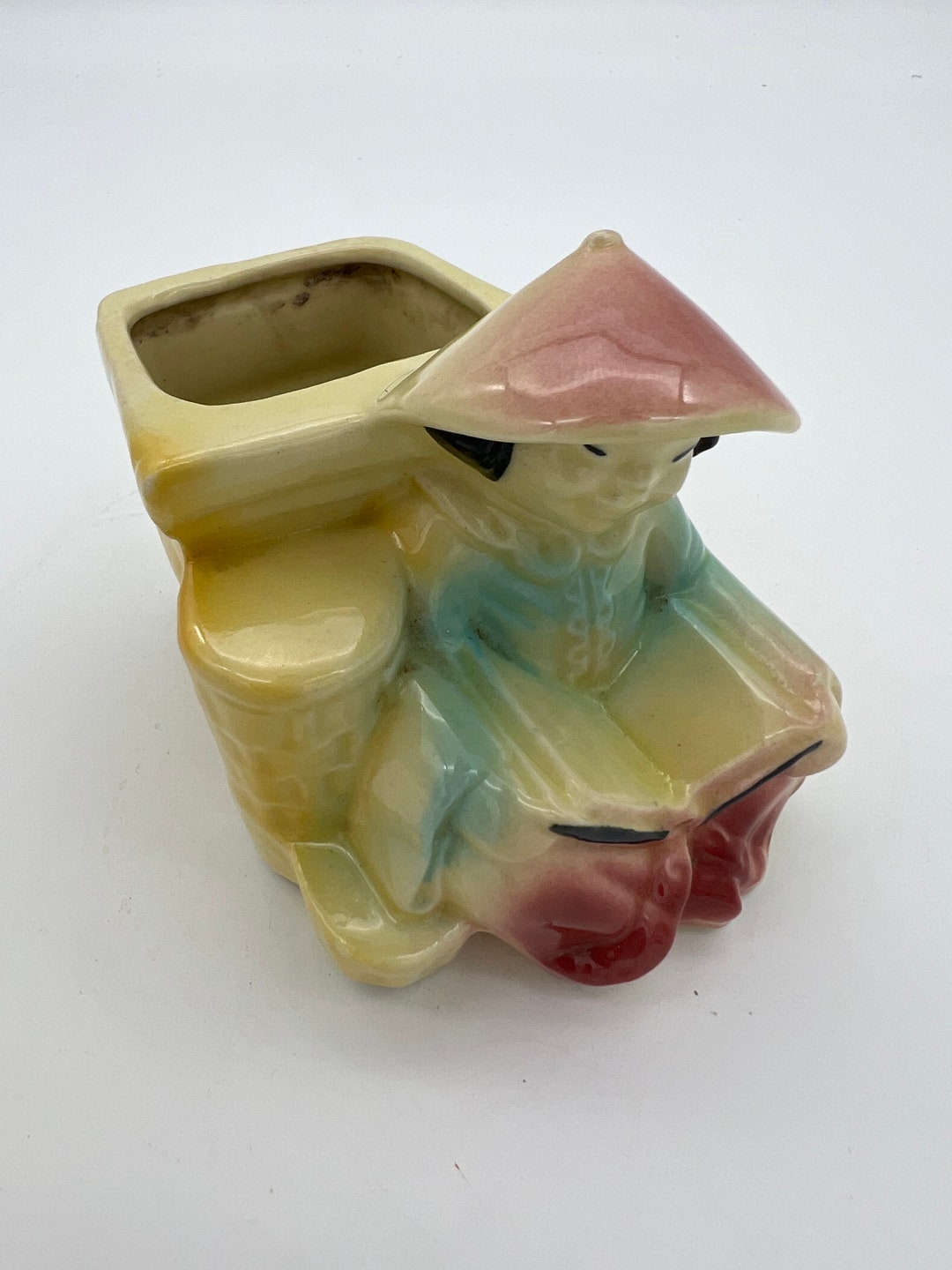 Shawnee Geisha Girl Reading -flower Pot - Etsy