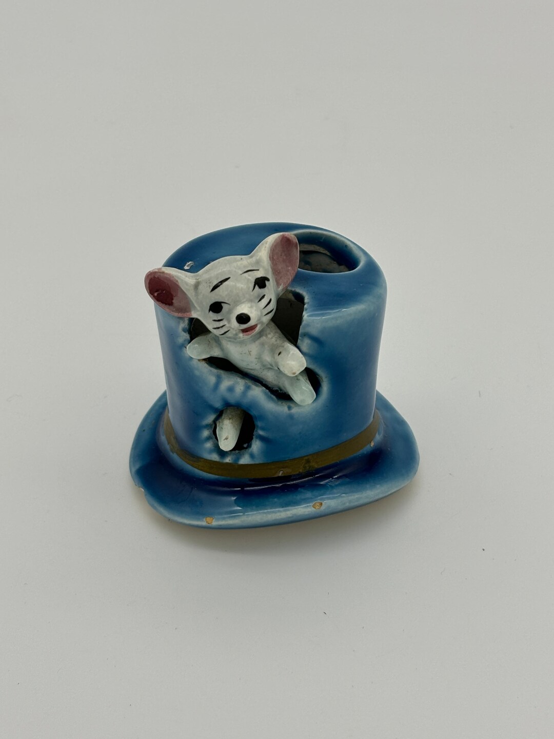 Vintage Porcelain Mouse Hat Pin Holder, Japan - Etsy