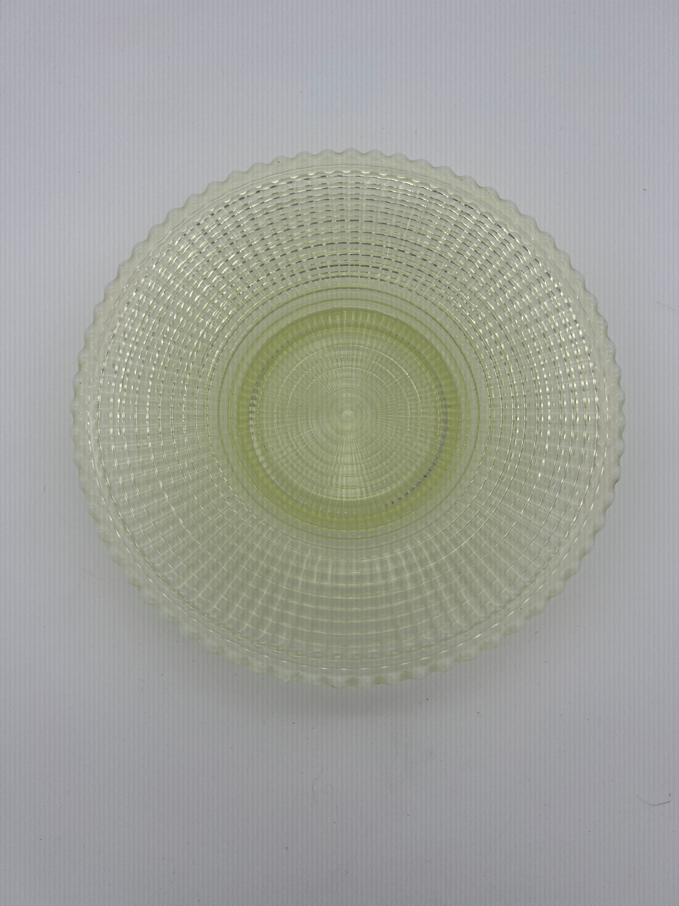 Antique Albany Canary Vaseline Glass Plate - Etsy