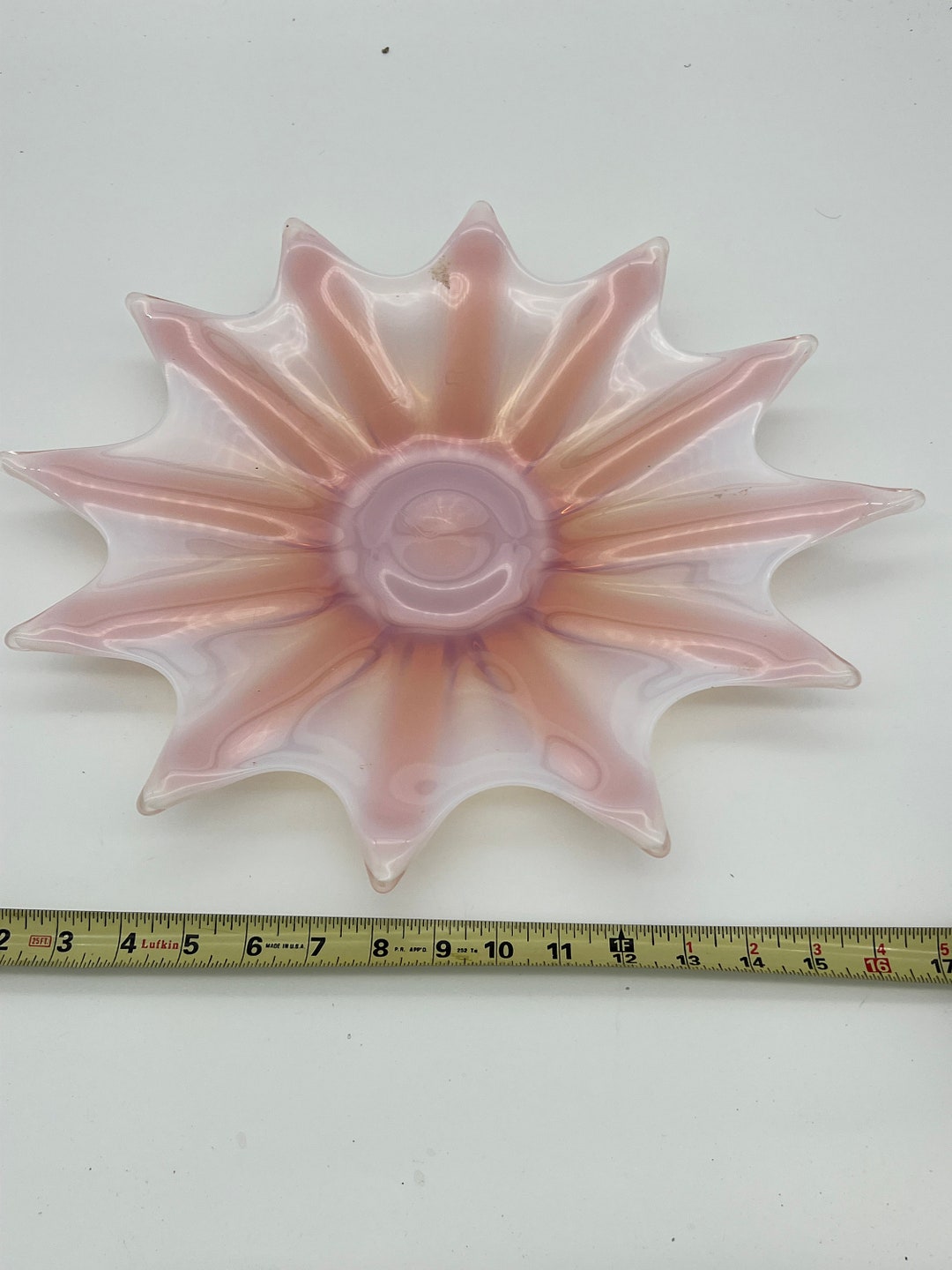 Large 17 X 12 Pink Glass Tray, Made by Fostoria, This Large Glass Tray ...