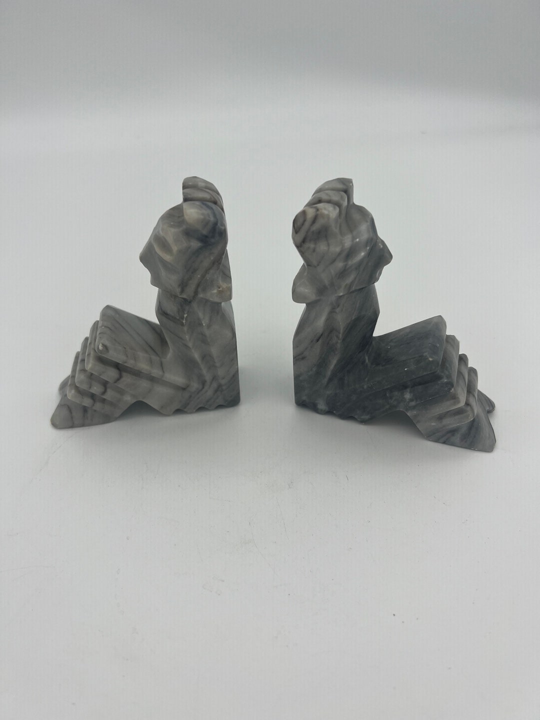 Myan Onyx Marble Bookends - Etsy