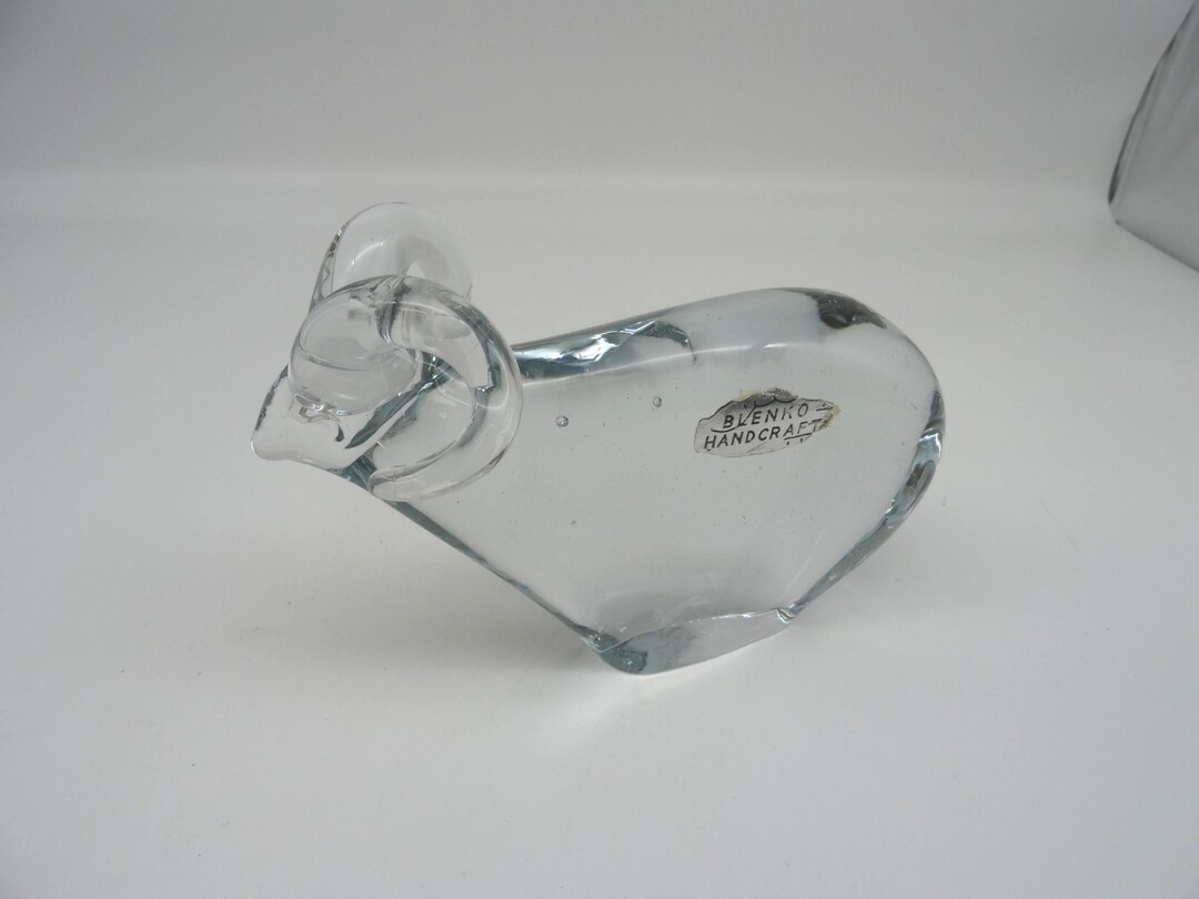 Rare!!! Blenko Handcraft Glass Ram - Etsy