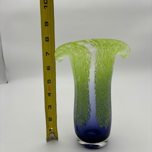 Vintage Teleflora Blown Glass Vase - Etsy