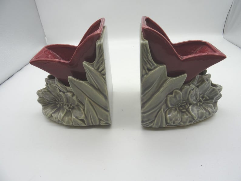 Vintage Mccoy Pottery Tulip Bookends - Etsy
