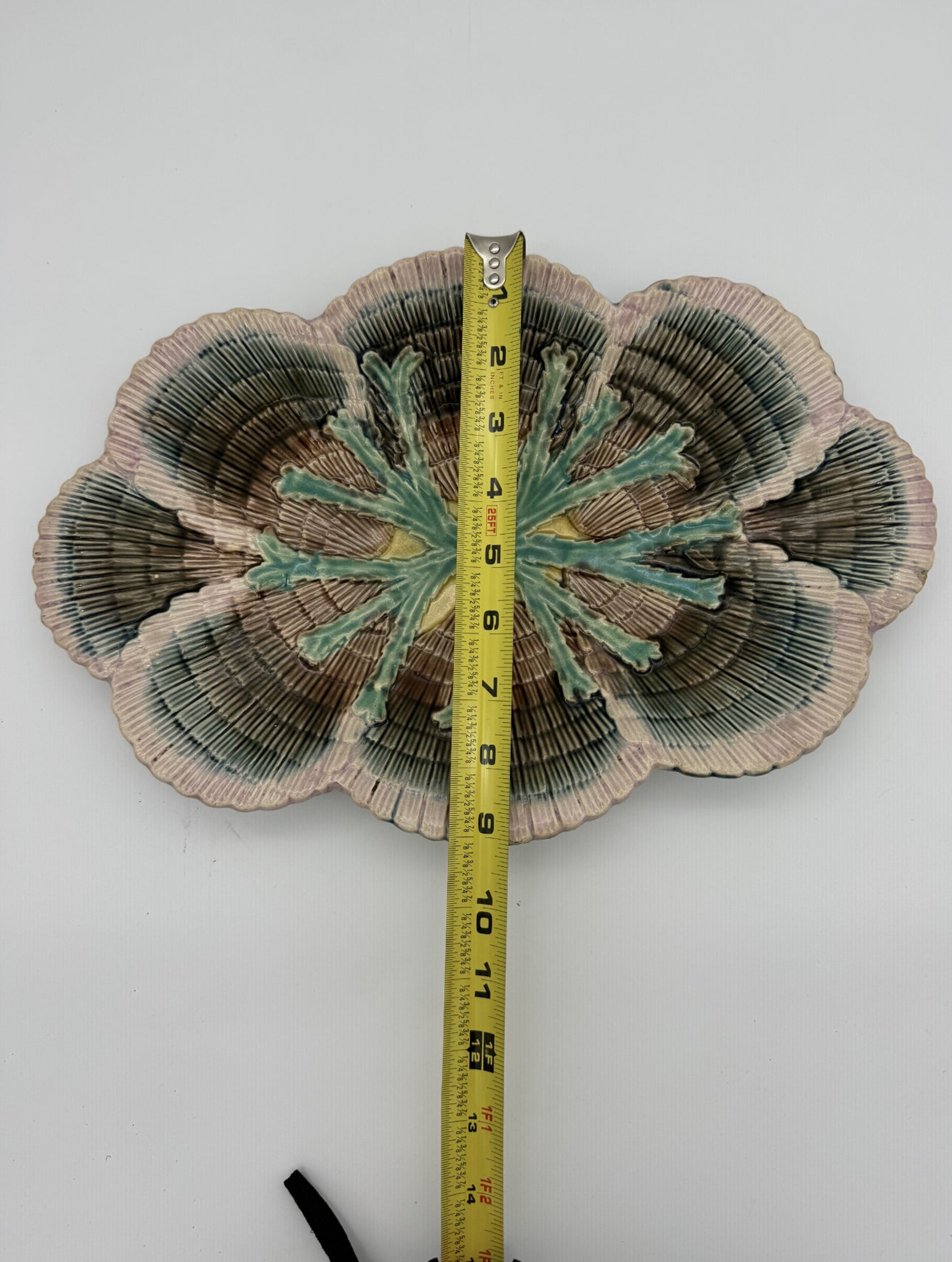 Vintage Etruscan Majolica Shell & Seaweed Platter - Etsy