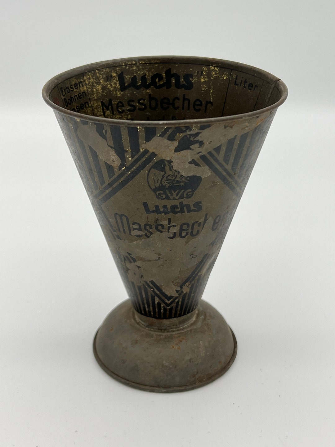 Vintage Luchs Messbecher Tin Measuring Beaker Cup -germany - 1950 - Etsy