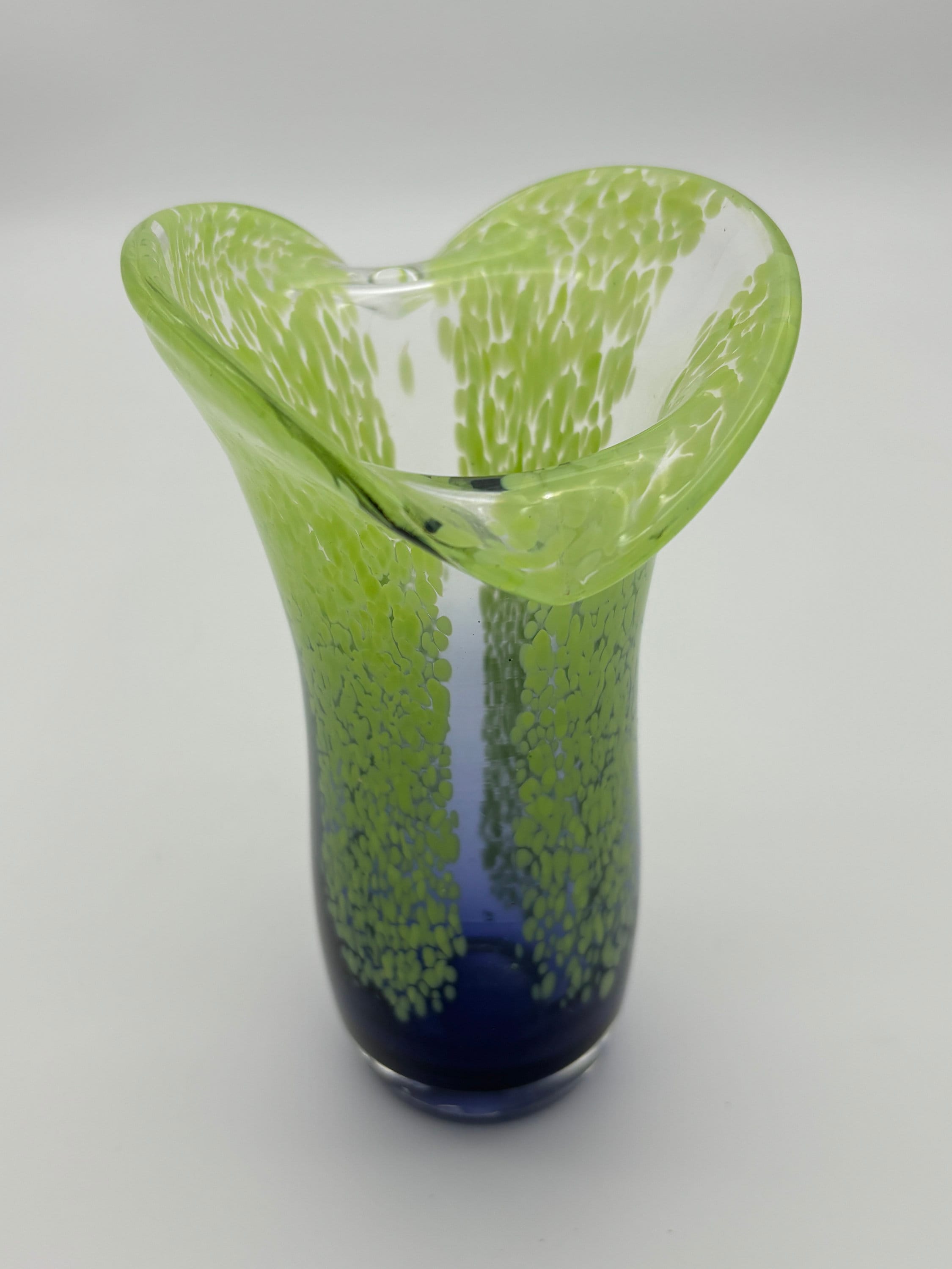 Vintage Teleflora Blown Glass Vase - Etsy